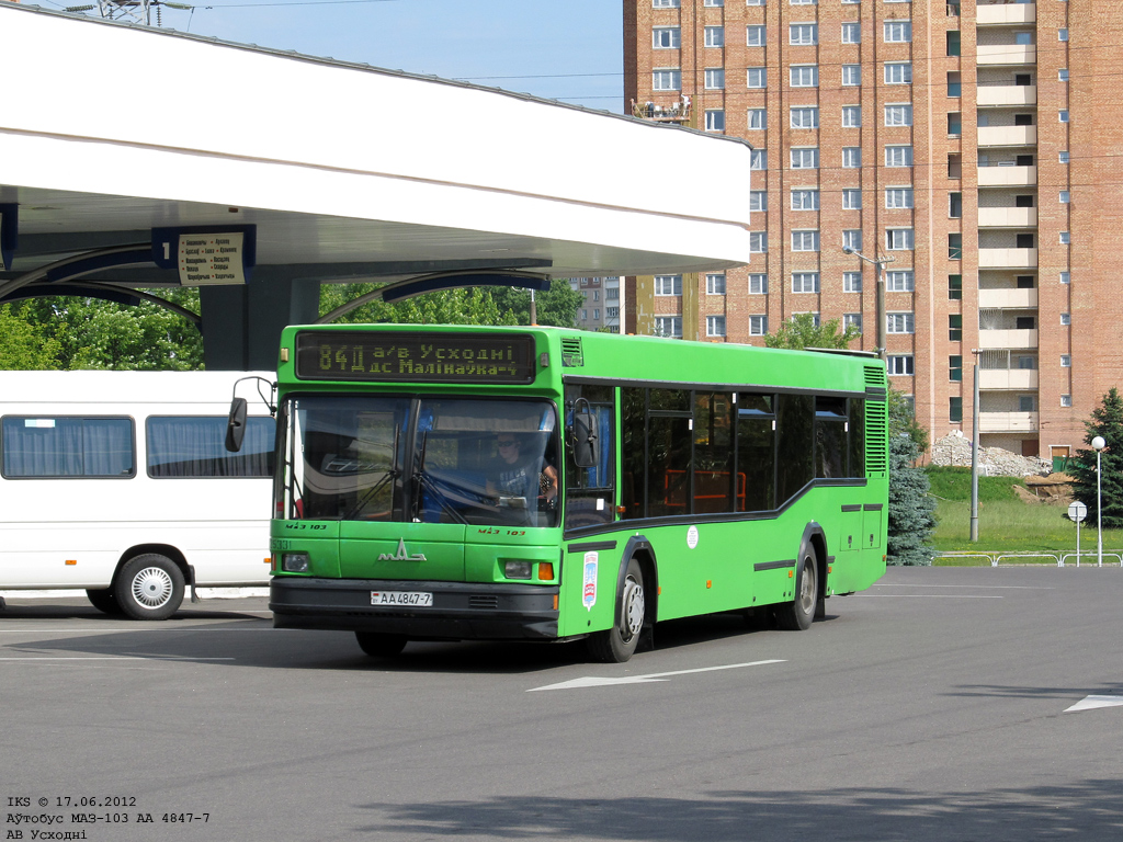 Minsk, MAZ-103.060 # 025331 — Photo — BUSPHOTO