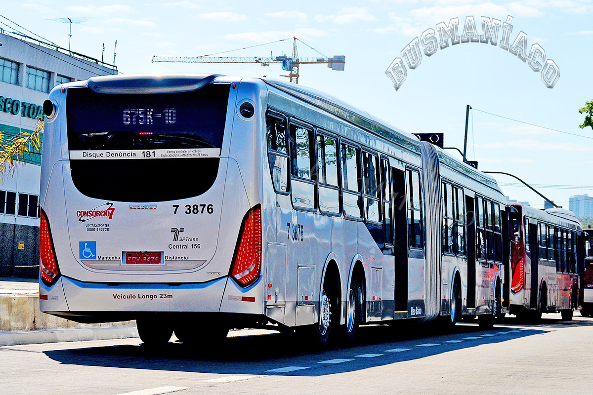 São Paulo, Caio Millennium BRT # 7 3876 — Photo — BUSPHOTO