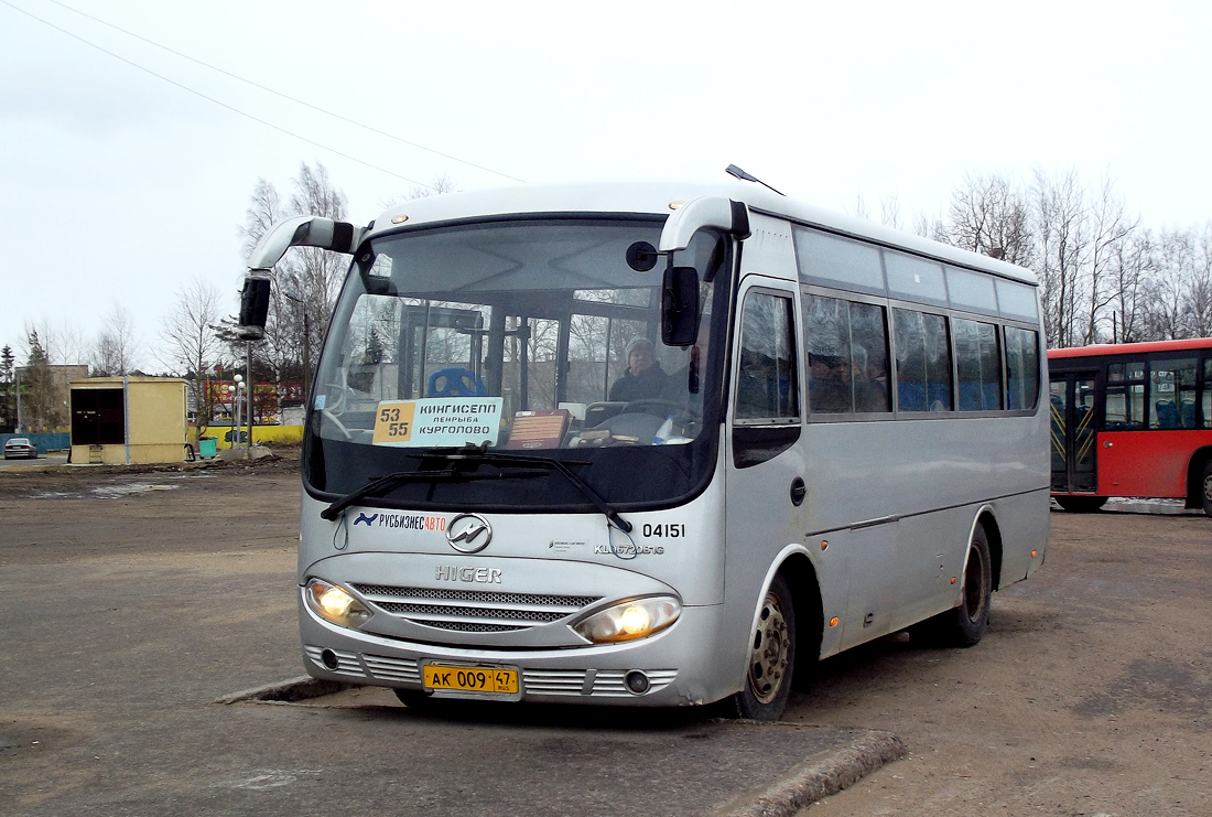 Kingisepp, Higer KLQ6720B1G # 04151 — Photo — BUSPHOTO