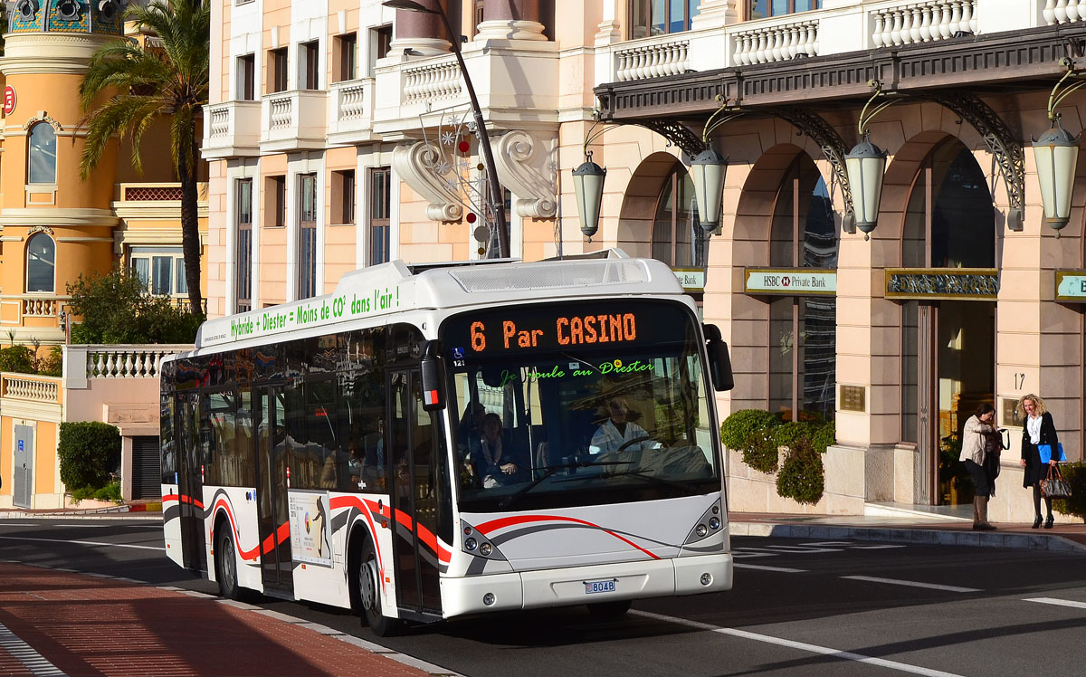 Monaco, Van Hool New A330 Hyb # 121 — Photo — BUSPHOTO