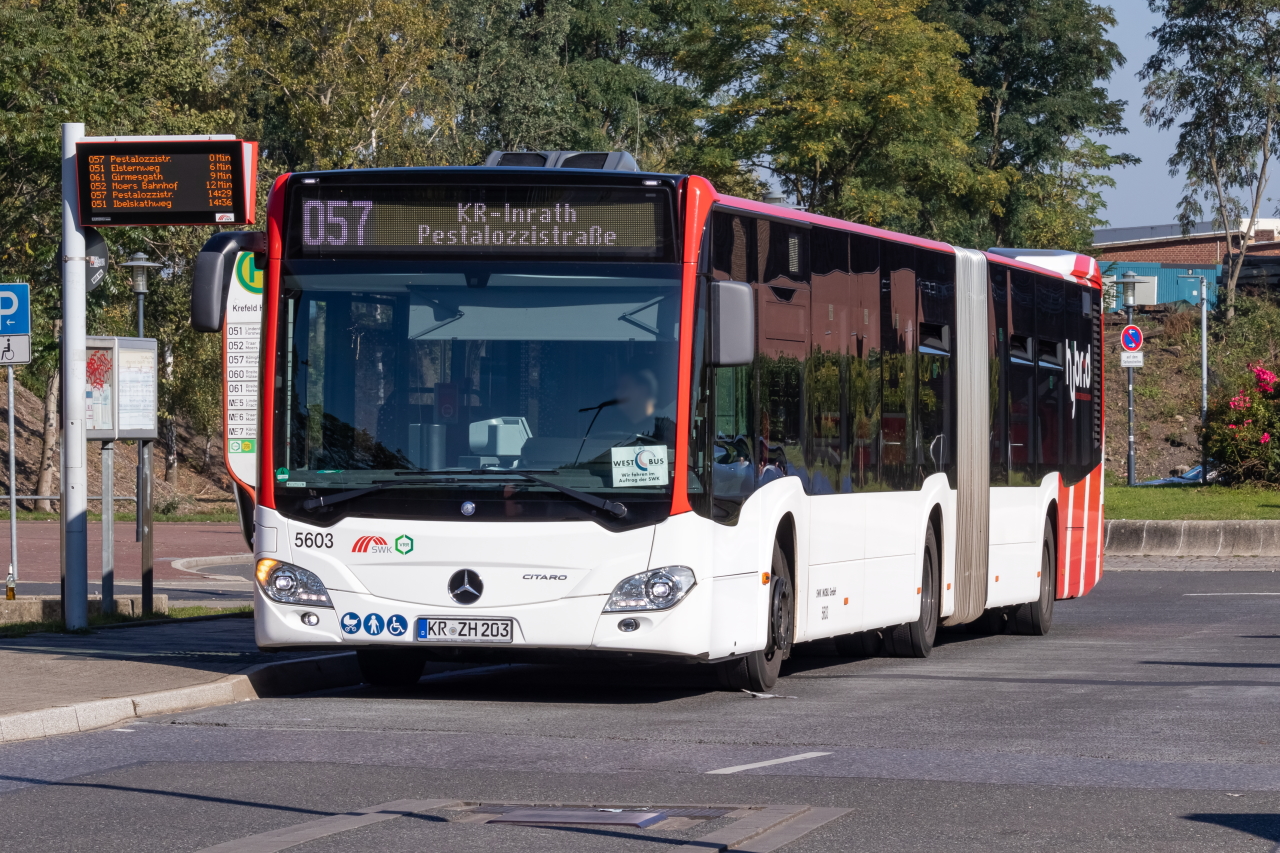 Krefeld, Mercedes-Benz Citaro C2 G Hybrid # 5603 — Photo — BUSPHOTO