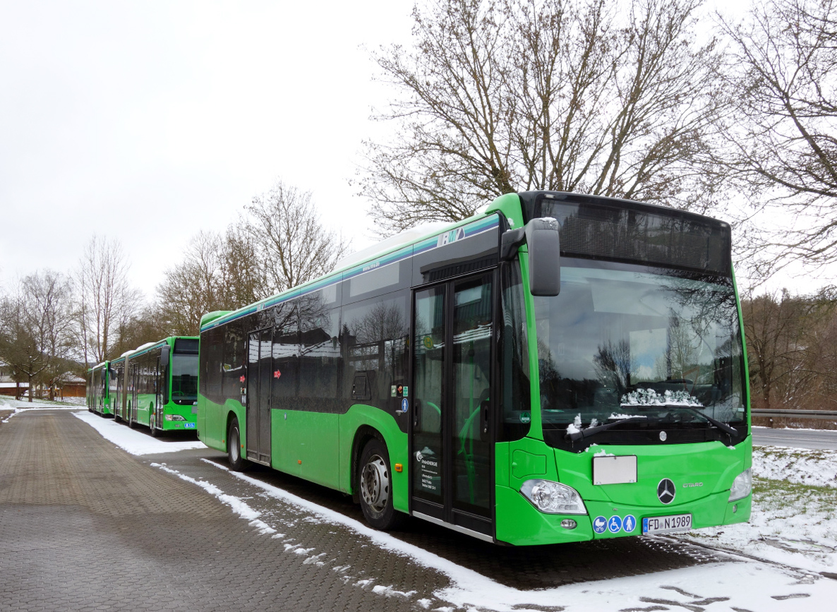 Fulda, Mercedes-Benz Citaro C2 # FD-N 1989; Fulda, Mercedes-Benz Citaro C2 G # FD-RB 2069 ...