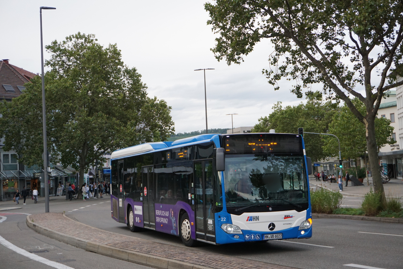 Heilbronn, Mercedes-Benz Citaro C2 LE Hybrid # 22 — Photo — BUSPHOTO