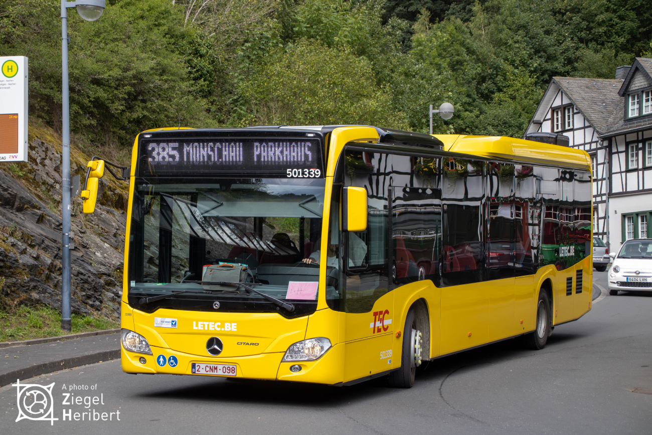 Liège, Mercedes-Benz Citaro C2 LE Ü Hybrid # 501339 — Photo — BUSPHOTO