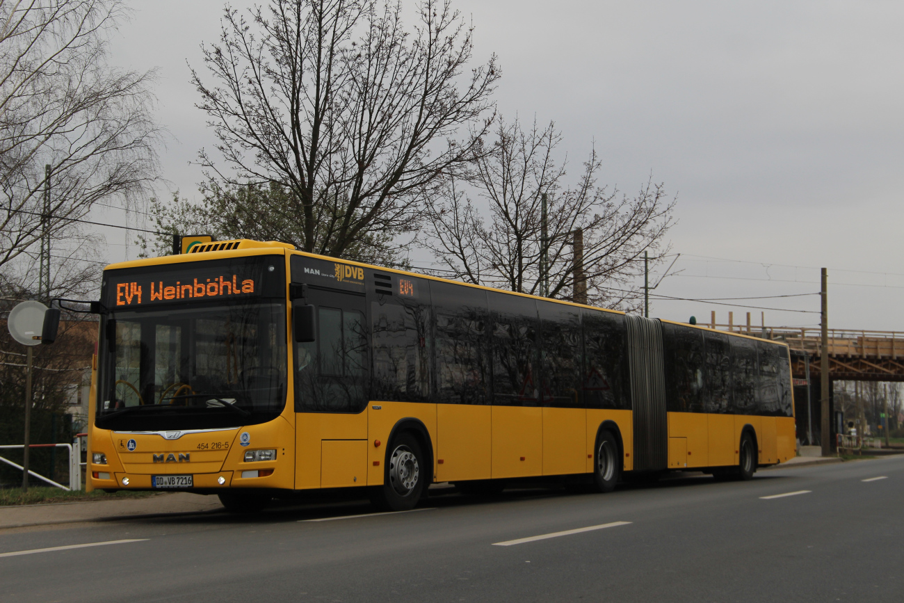 Dresden, MAN A40 Lion's City GL NG363 # 454 216-5 — Photo — BUSPHOTO