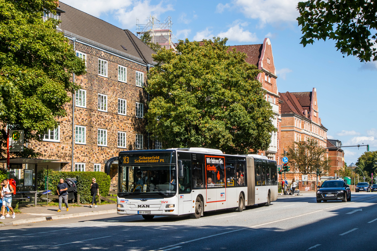 Hamburg, MAN A40 Lion's City GL NG323 # 1905 — Photo — BUSPHOTO