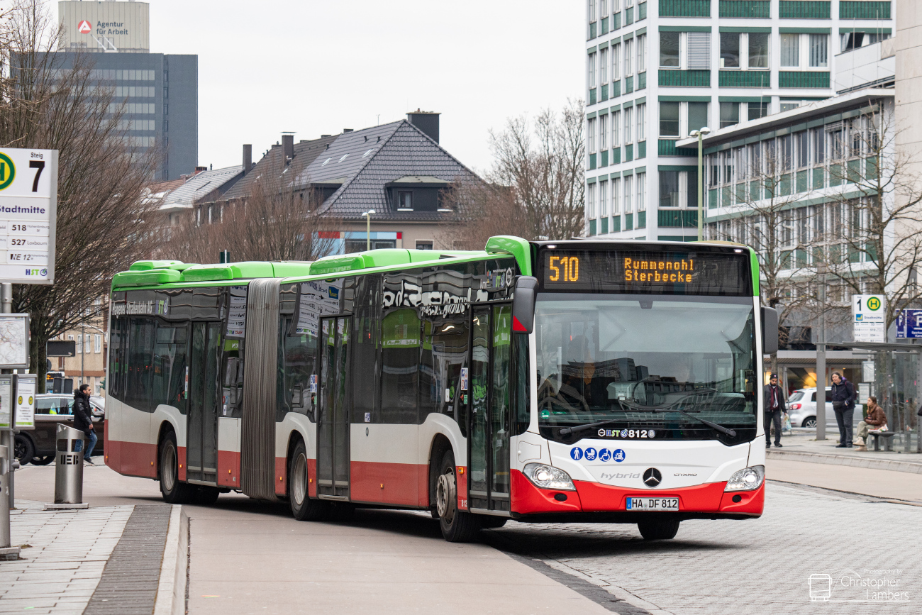 Hagen, Mercedes-Benz Citaro C2 G Hybrid # 812 — Photo — BUSPHOTO