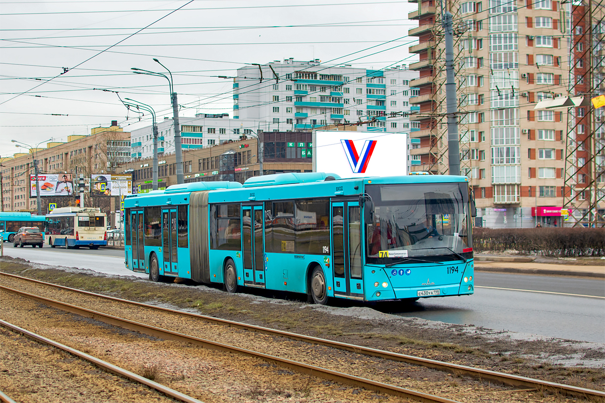 Saint Petersburg, MAZ-216.066 # 1194 — Photo — BUSPHOTO