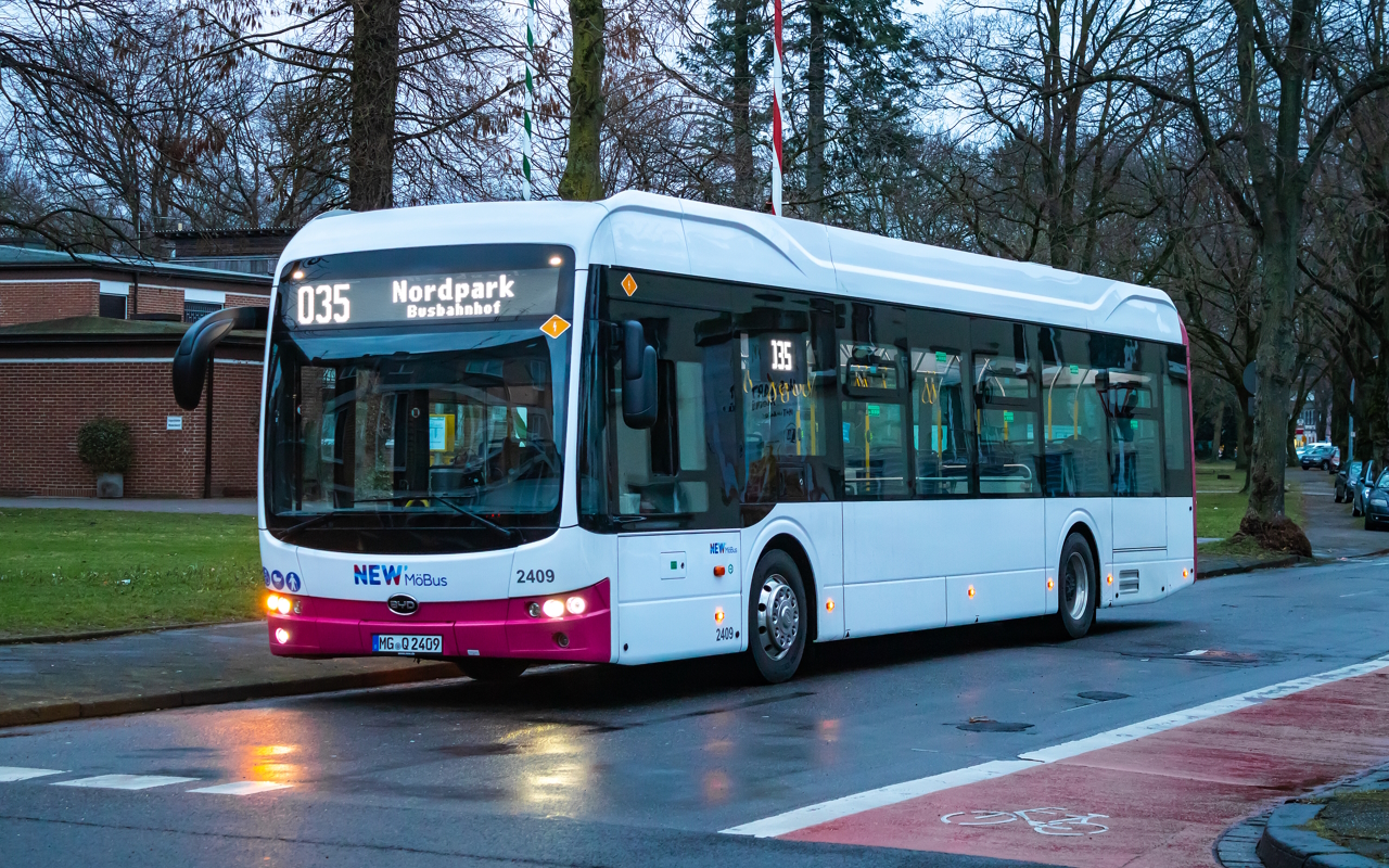 Mönchengladbach, BYD K9UD # 2409 — Photo — BUSPHOTO