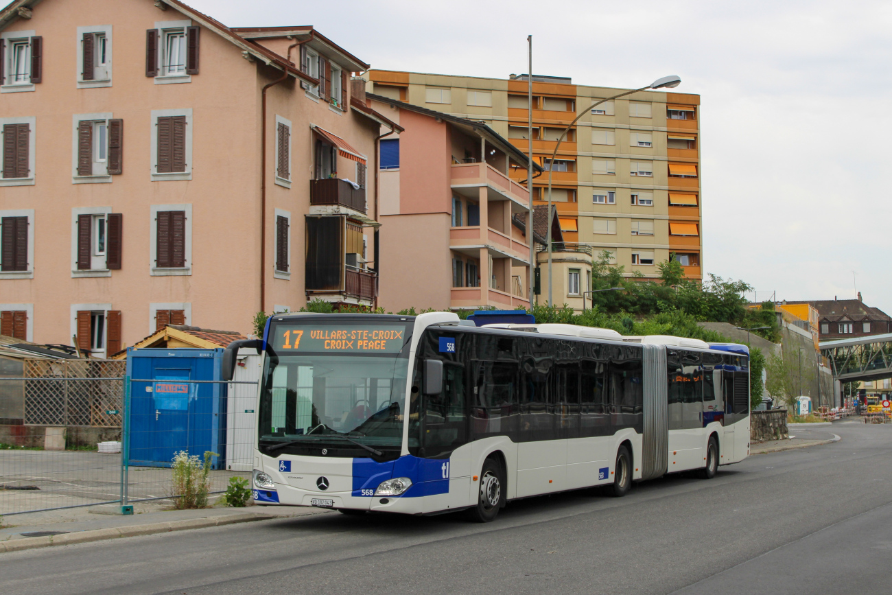 Lausanne, Mercedes-Benz Citaro C2 G # 568 — Photo — BUSPHOTO