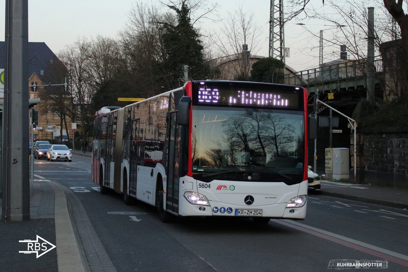 Krefeld, Mercedes-Benz Citaro C2 G Hybrid # 5604 — Photo — BUSPHOTO