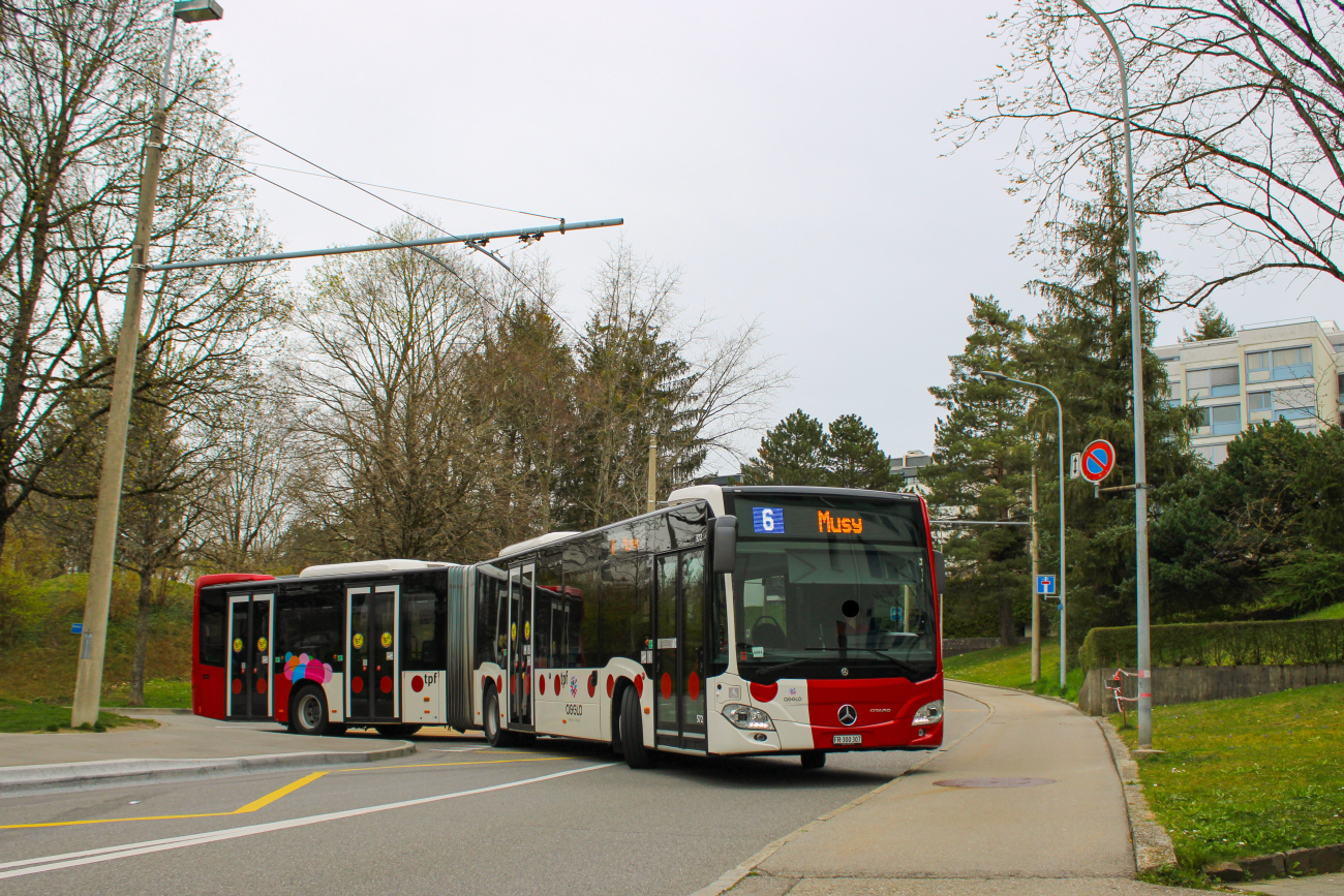 Fribourg, Mercedes-Benz Citaro C2 G # 572 — Photo — BUSPHOTO