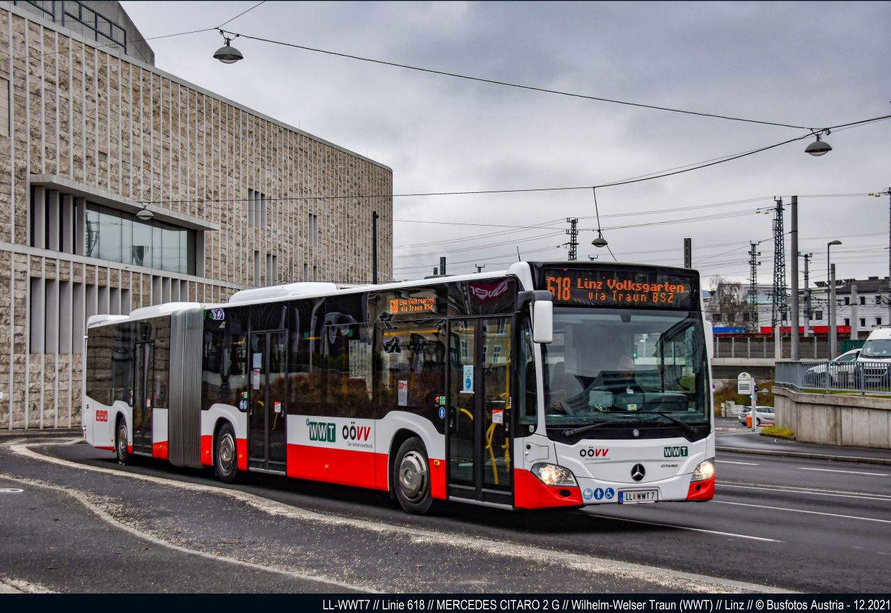 Linz-Land, Mercedes-Benz Citaro C2 G # LL-WWT 7 — Photo — BUSPHOTO