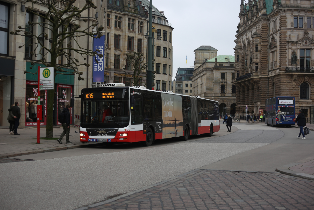 Hamburg, MAN A40 Lion's City GL NG323 # 3803 — Photo — BUSPHOTO