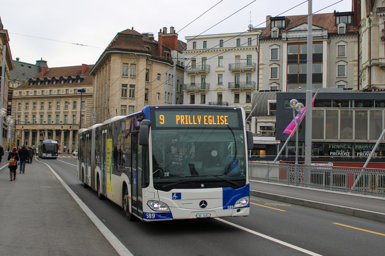 Lausanne, Mercedes-Benz Citaro C2 G # 589 — Photo — BUSPHOTO
