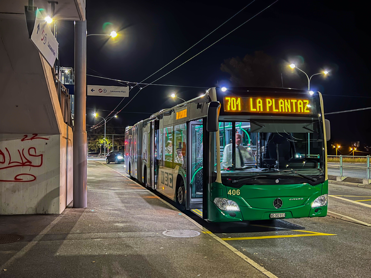 Lausanne, Mercedes-Benz Citaro C2 G # 406 — Photo — BUSPHOTO