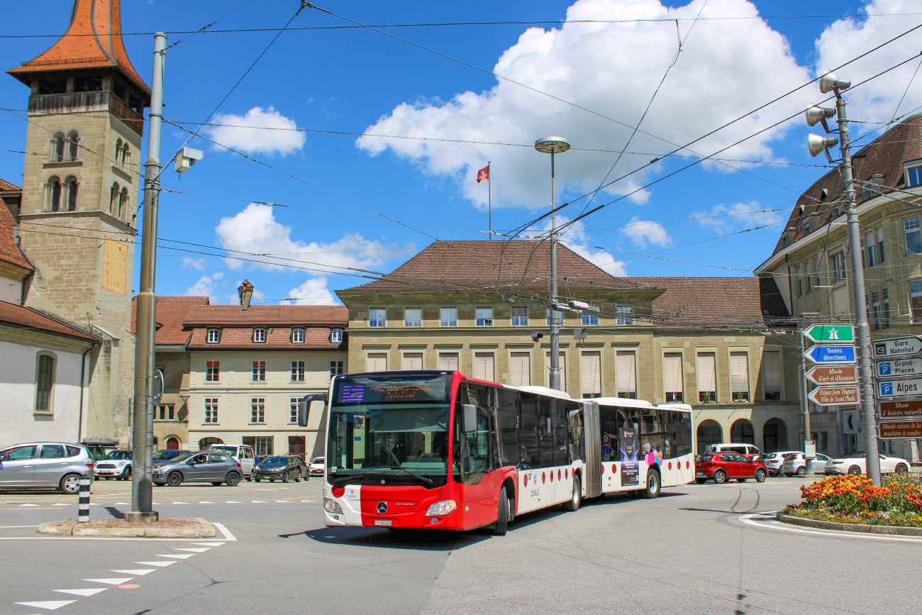 Fribourg, Mercedes-Benz Citaro C2 G # 554 — Photo — BUSPHOTO