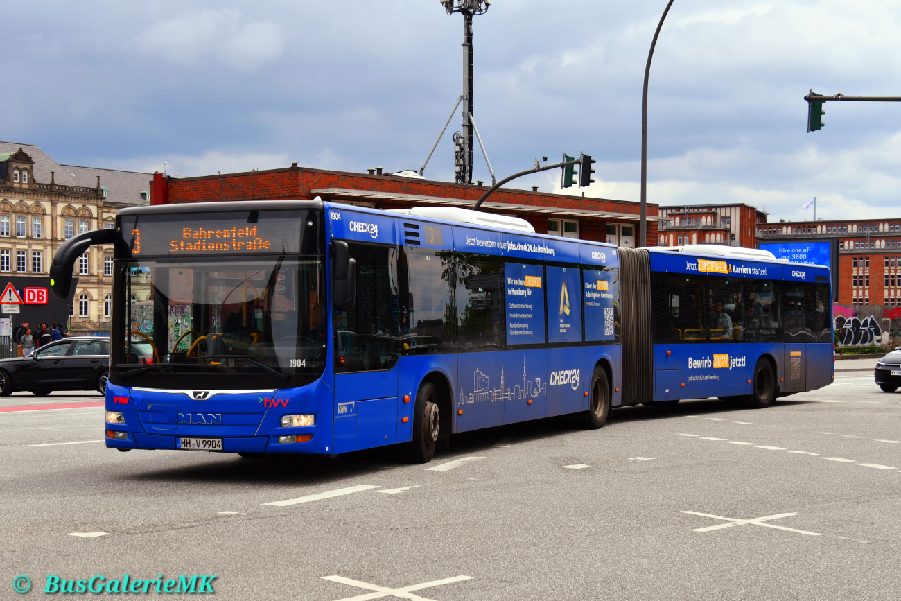 Hamburg, MAN A40 Lion's City GL NG323 # 1904 — Photo — BUSPHOTO