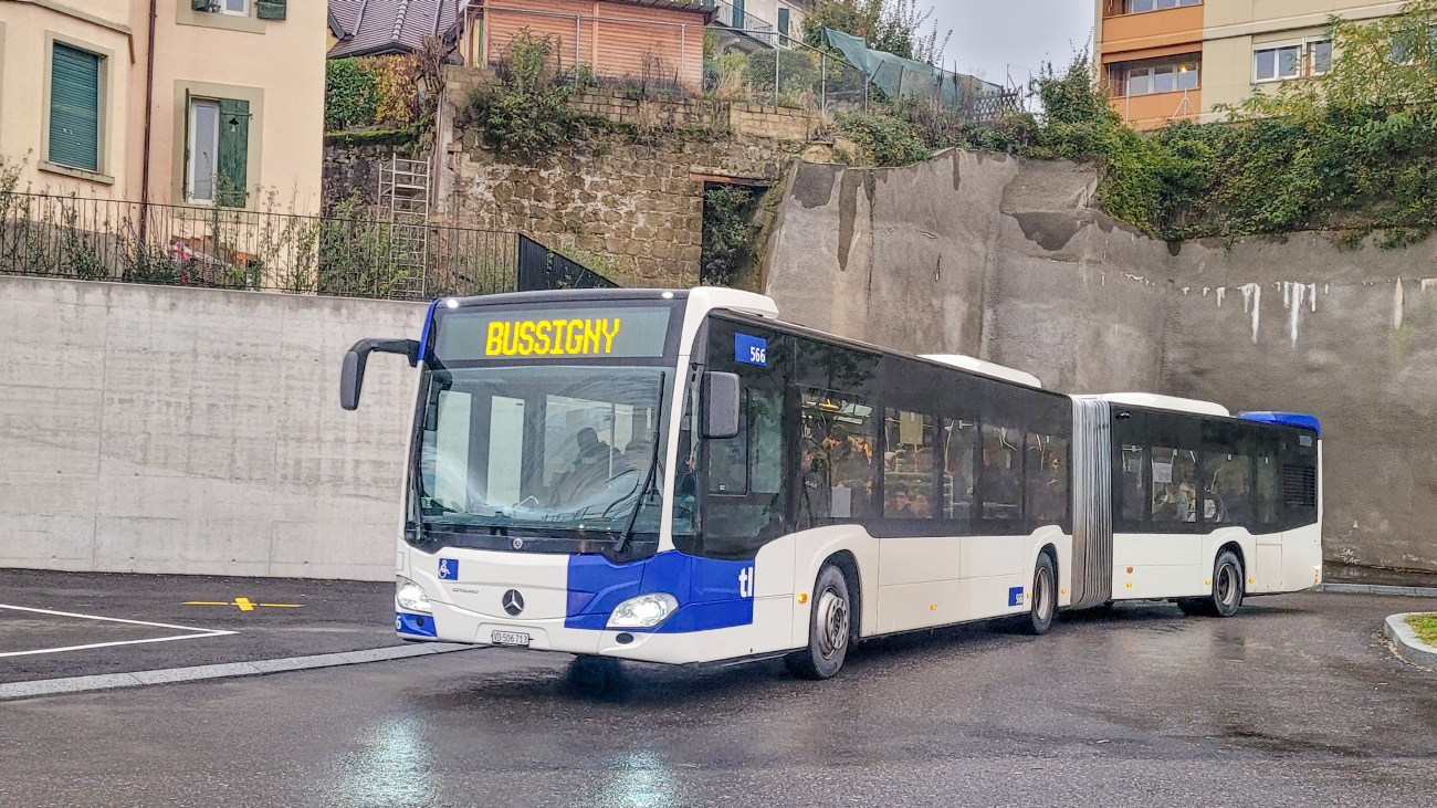 Lausanne, Mercedes-Benz Citaro C2 G # 566 — Photo — BUSPHOTO