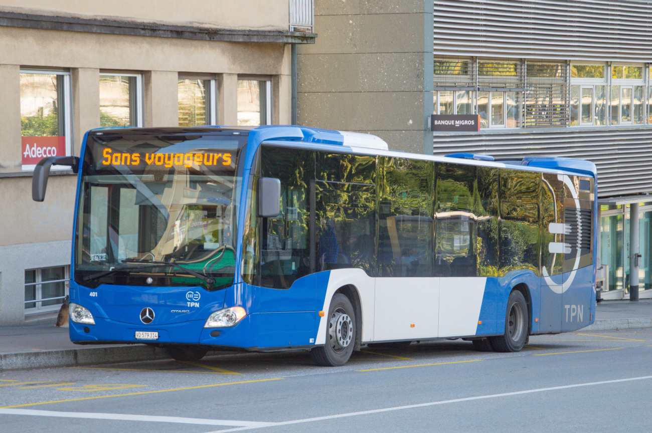 Nyon, Mercedes-Benz Citaro C2 Hybrid # 401 — Photo — BUSPHOTO