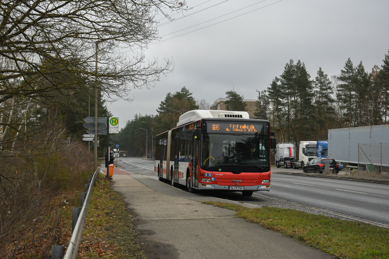 Nuremberg, MAN A23 Lion's City G NG313 CNG # 744 — Photo — BUSPHOTO