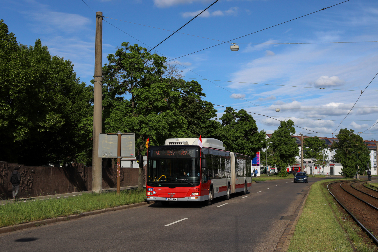 Nuremberg, MAN A23 Lion's City G NG313 CNG # 744 — Photo — BUSPHOTO